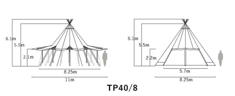 40 People Tipi Tent For Camping Party - Party Tents for Sale